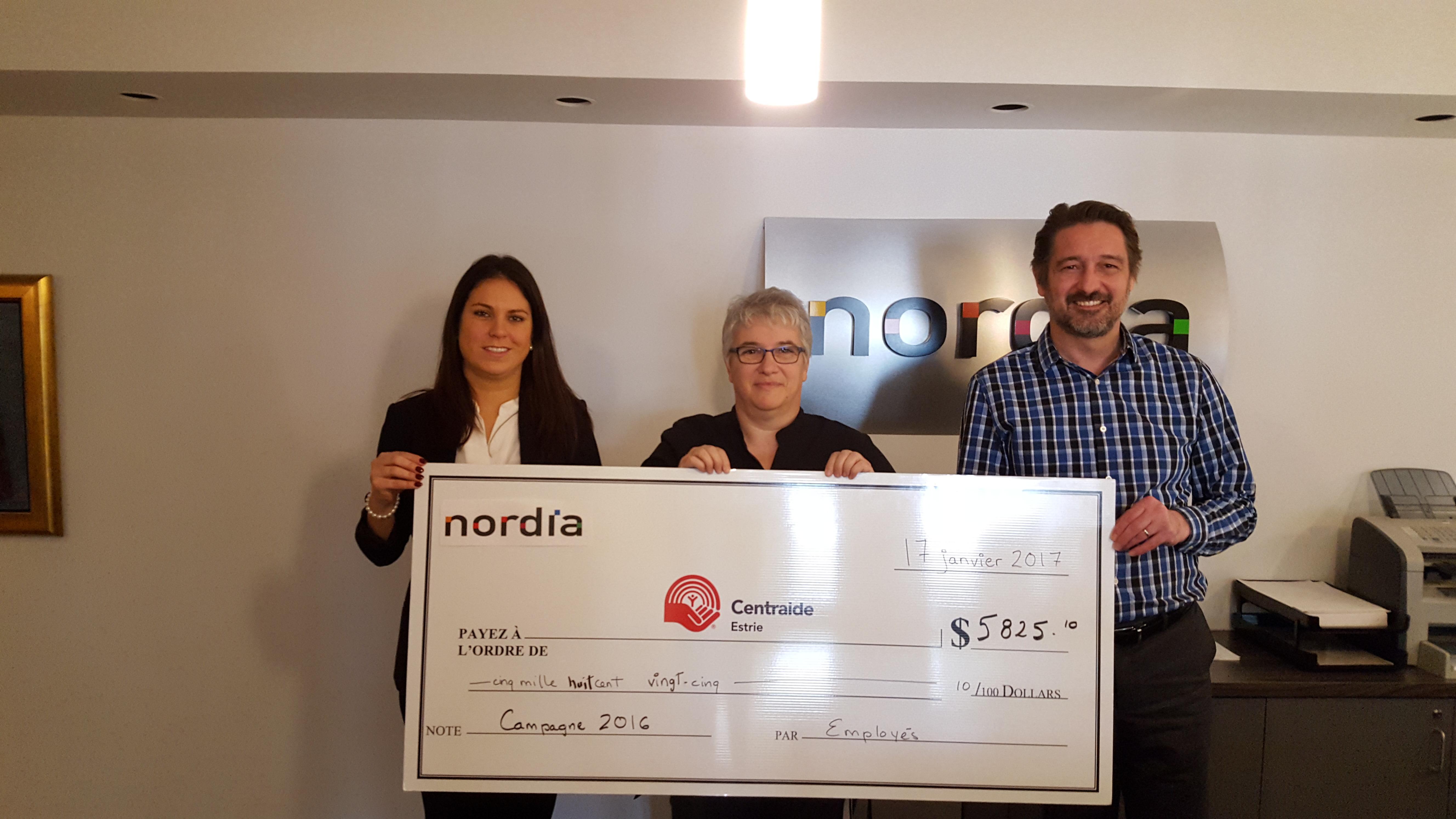 Nordia Sherbrooke - Centraide Estrie